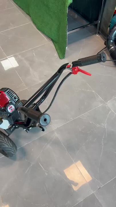 Activity subsidy 2-stroke lawn mower, Nippon brand, model NP52 NIPPON/ADEYTOS, black frame, new ...