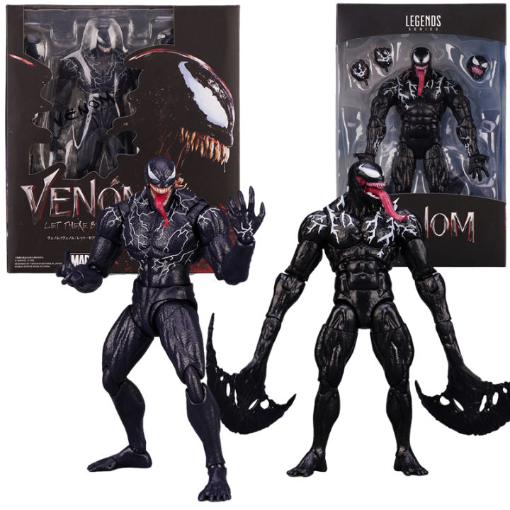 Venom The Last Dance Carnage Action Figure Joint Movable Symbiote Head ...