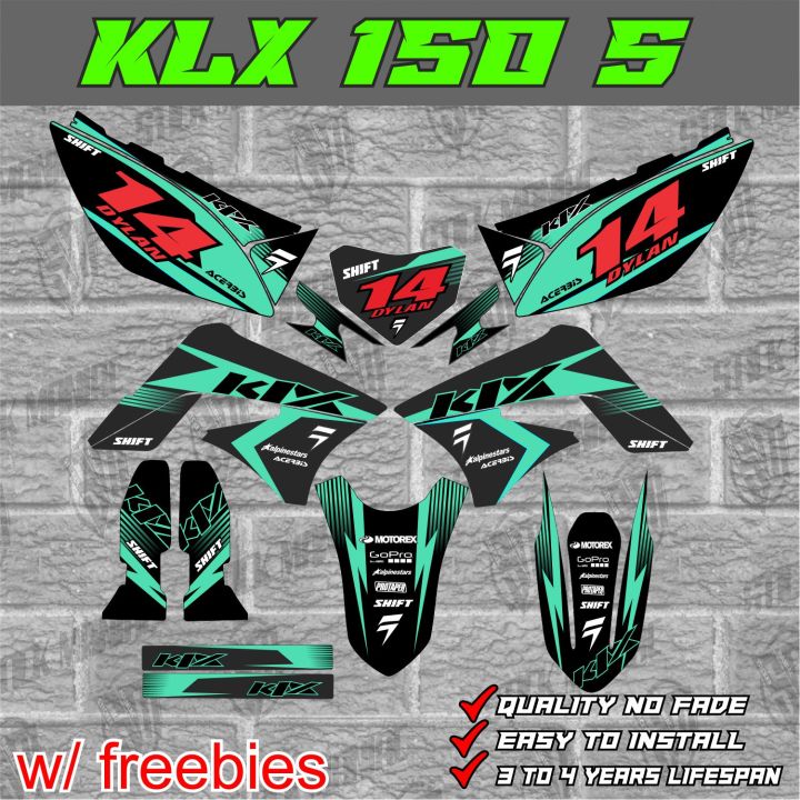 Kawasaki klx 150s decals sticker, laminated | Lazada PH