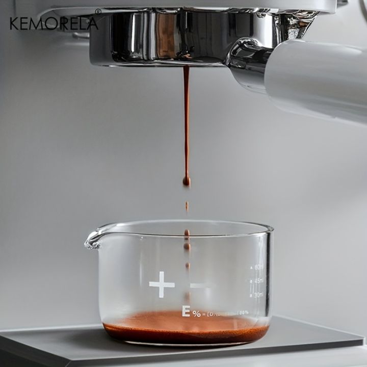 KEMORELA 1/2PCS Espresso Shot Glasses 60ml Clear Scale Measuring Cup ...
