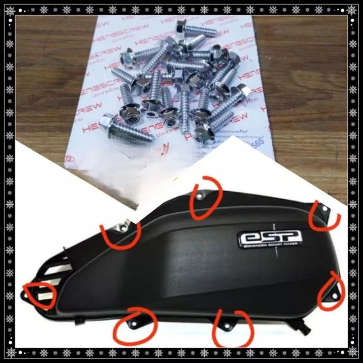 Baut Filter Vario 125/150 Stainless Original Thailand (7 biji) | Lazada ...