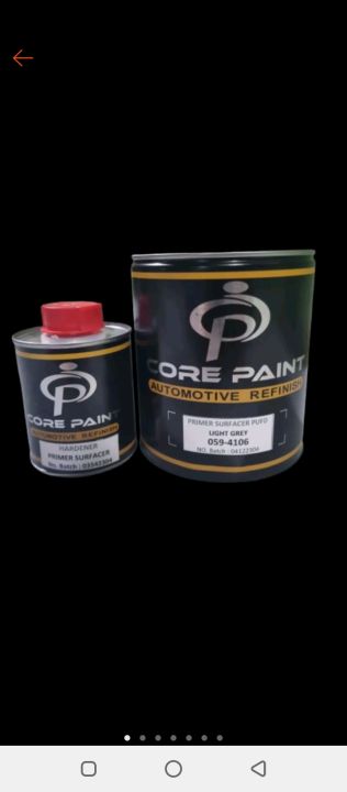epoxy core paint PU primer surfacer 1kg 4 jam kering | Lazada Indonesia