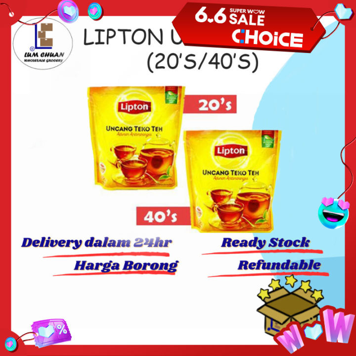 Lipton Potbag Uncang Teko Teh [20 uncang / 40 uncang] | Lazada