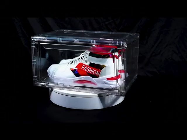 Aupu Transparent Hard Plastic Storage Shoe Box Acrylic Shoe box clear ...