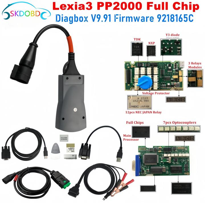 Engineer level Lexia3 PP2000 Full Chip Gold Edge OBD2 Diagbox 9218165C ...