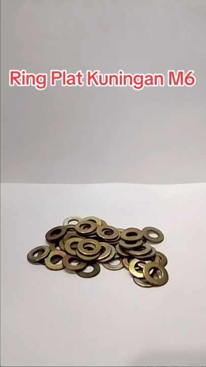 4pcs Ring Baut 10 Kuningan / Ring Plat Baud M6x13 (4buah) | Lazada ...