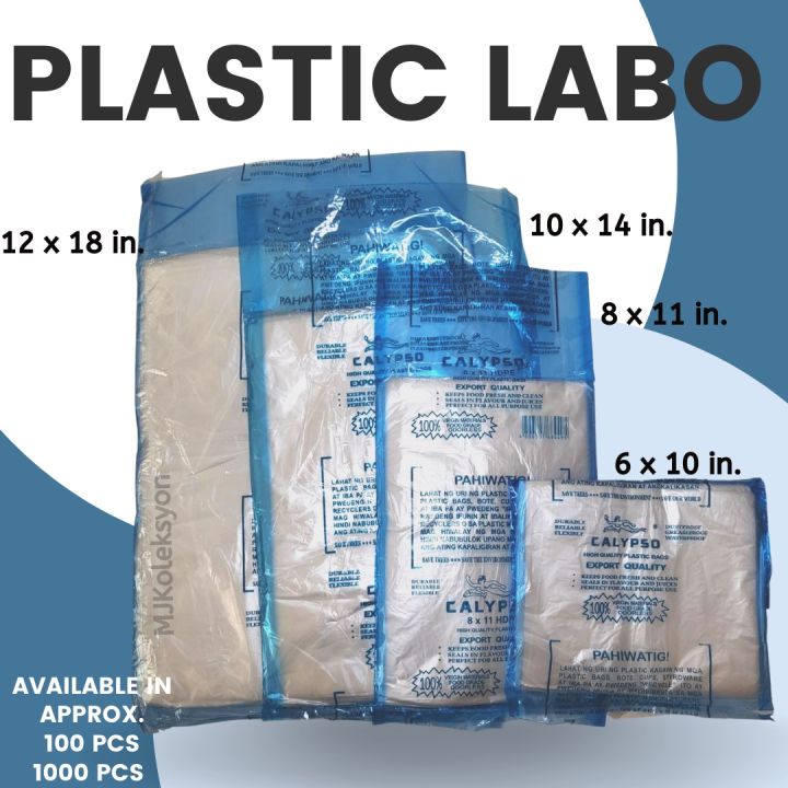 Plastic Labo 100pcs Calypso 4size available | Lazada PH