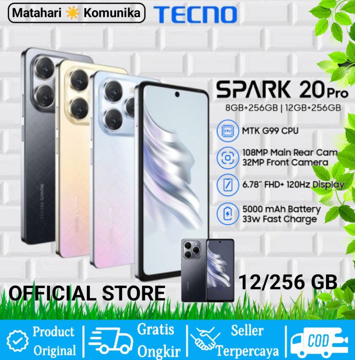 TECNO SPARK 20 PRO RAM 12+256GB | Lazada Indonesia