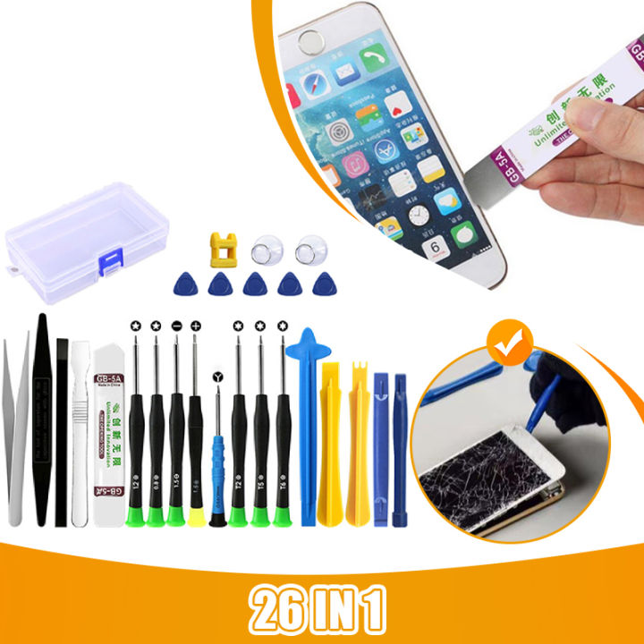 26 in 1 Mobile Phone Repair Tools Kit Opening Screwdriver for iPhone ...