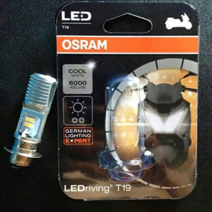 OSRAM T19 PX15D MOTORCYCLE HS1 H4 LED HEADLIGHT BULB HI / LO BEAM MOTOR ...