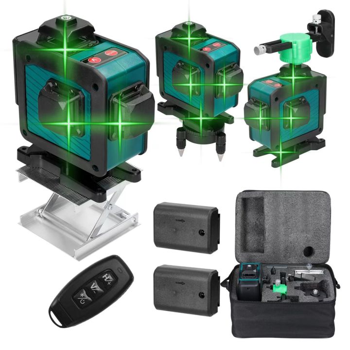 Laser Level Meter 16 Lines 4D Self-Leveling 360 Horizontal And Vertical ...