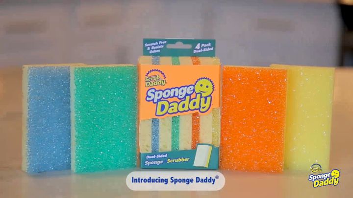 Cif Scrub Daddy & Mommy Essentials + Cif Sponge Daddy | Bundle of 3 ...
