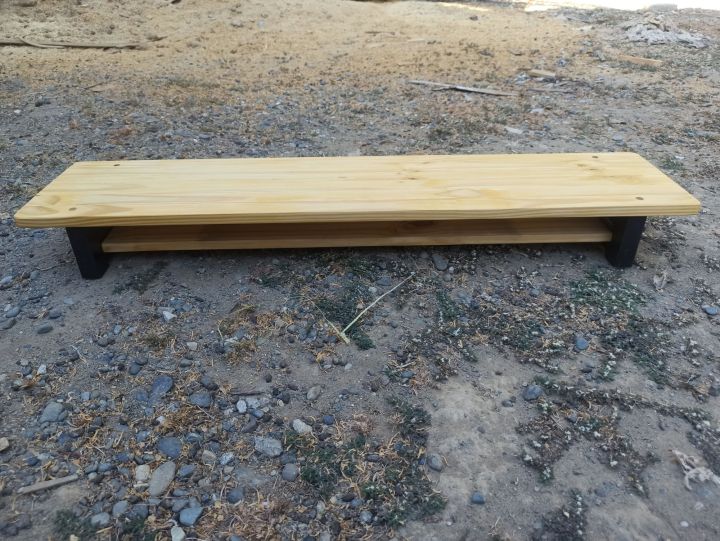 Wooden Monitor Riser w/ Full Shelf | Lazada PH