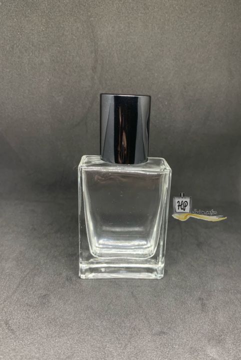 Botol Parfum Kotak 30ml Press Tutup Hitam Botol Isi Ulang Parfum Refill ...