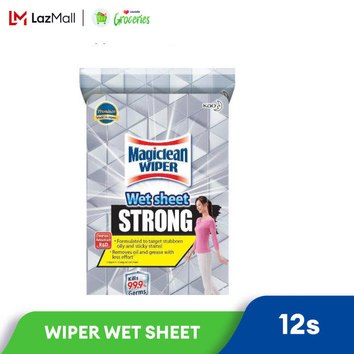 Magiclean Wiper Wet Sheet Strong 12s | Lazada
