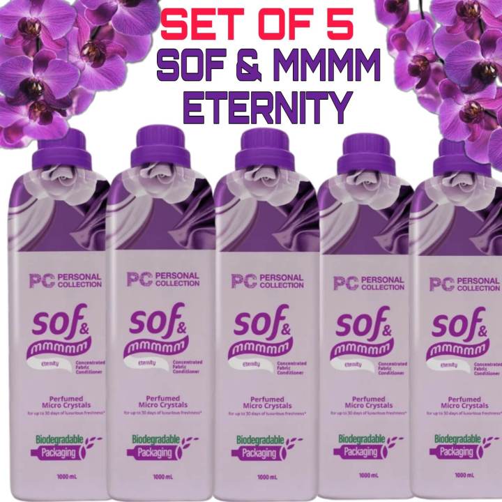 PC SOFT ETERNITY FABRIC CONDITIONER 1000ML SET OF 5 | Lazada PH