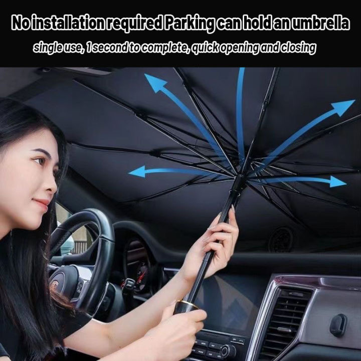 High quality Car Shade Umbrella Foldable Car Sunshade UV Protection ...