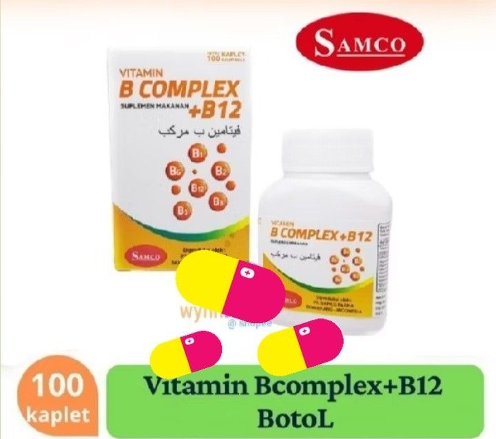 VITAMIN B COMPLEX +12 ISI 100 TABLET | Lazada Indonesia