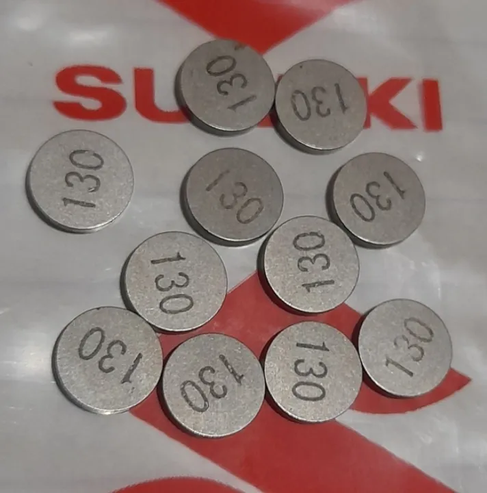 shim tapet atau shim klep ukuran 130 untuk motor suzuki satria fu ...