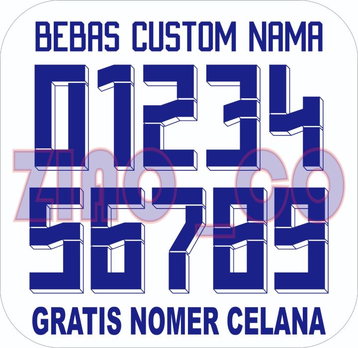 sablon jersey, sablon custom, sablon nama, sablon setrika | Lazada ...