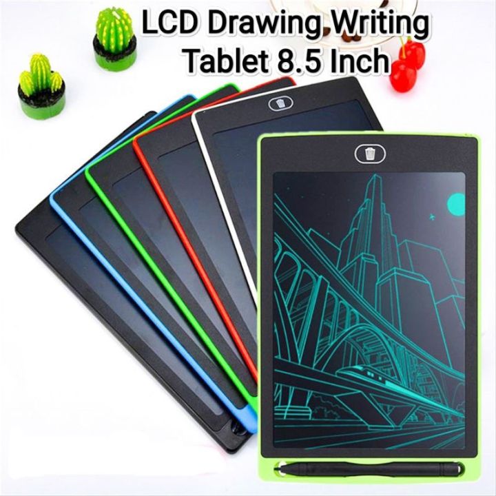 LCD Drawing Writing Tablet 8.5 Inch Papan Tulis Hapus Board Digital Pad ...