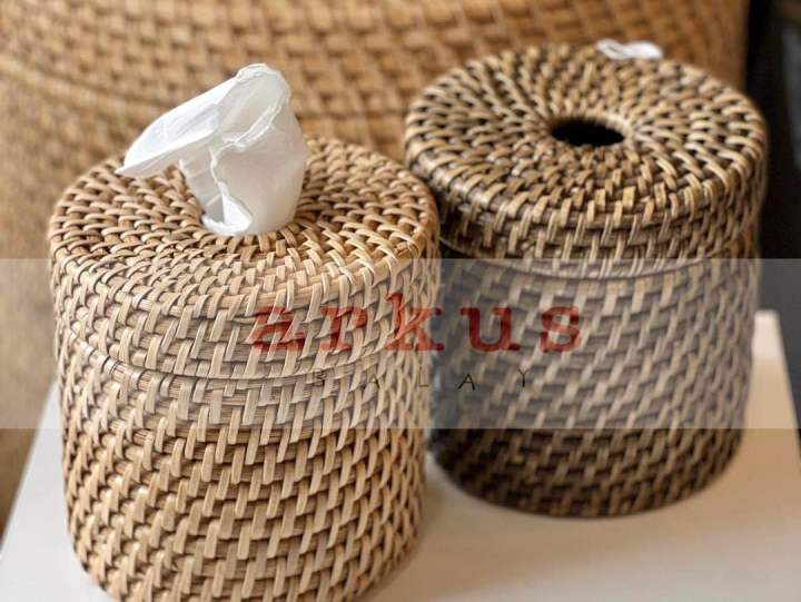 Handwoven Rattan | Labtang tissue holder | Lazada PH