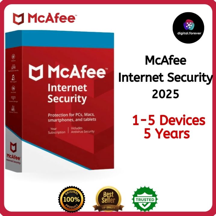 Mcafee Internet Security 5 Years For Win/Mac (PC) | Lazada Singapore