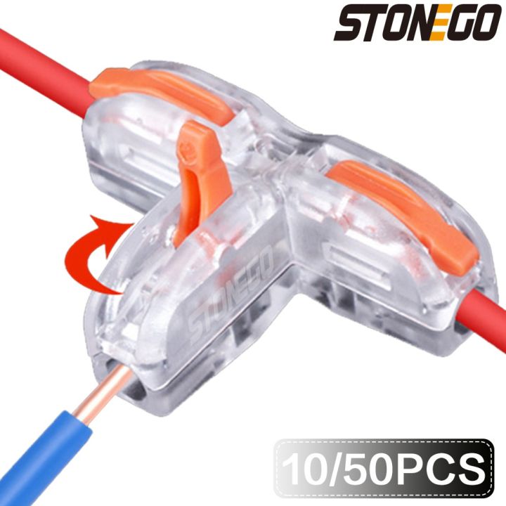 Universal Compact T-Type Push-in Fast Wire Connector Distribution ...