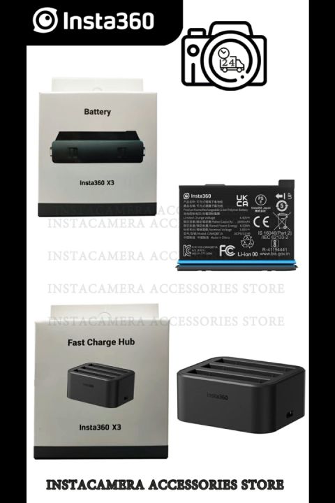 🇹🇭【ร้านไทย】ต้นฉบับ Insta360 ONE X3แบตเตอรี่1800 mAh & ฮับการชาร์จอย่างรวดเร็ว-ใช้กับ Insta360 ...