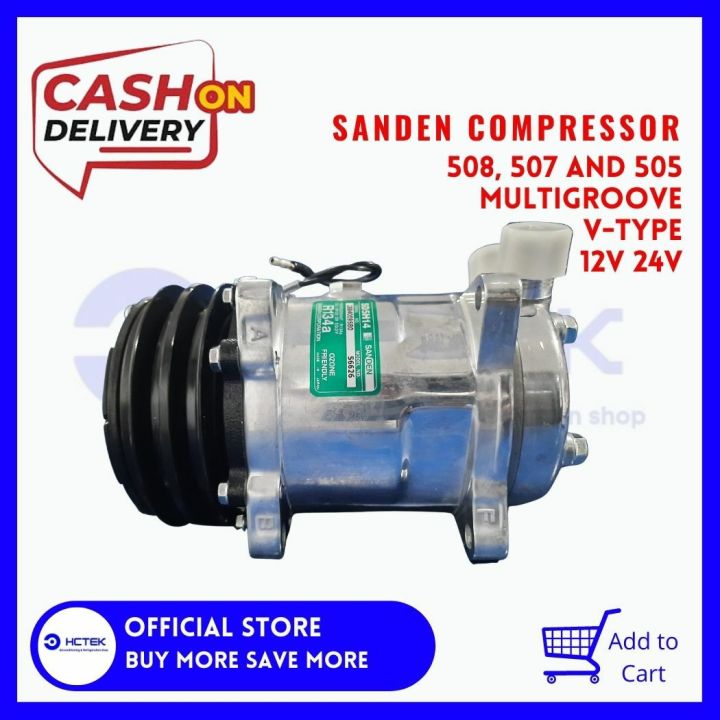 HCTEK : Sanden Compressor 508, 507 and 506 | Lazada PH