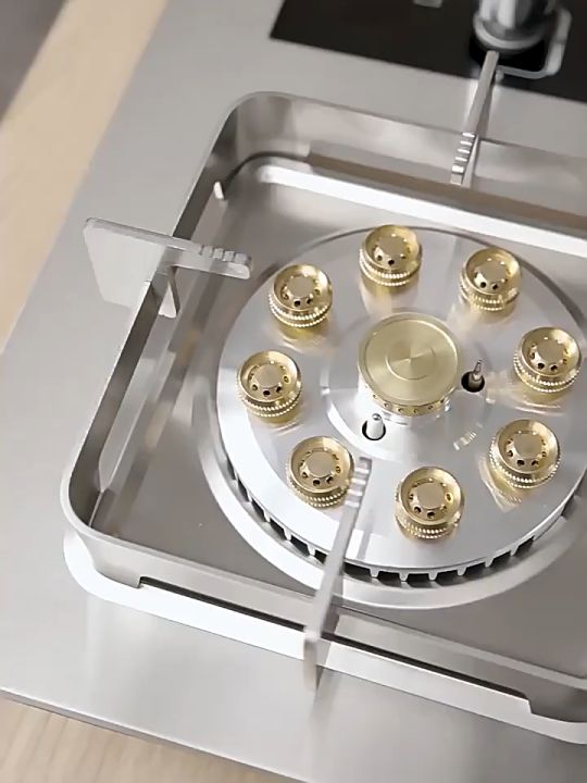 304 Stainless Steel Gas Stove with Timer 2 in 1 Embedded gas stove ...