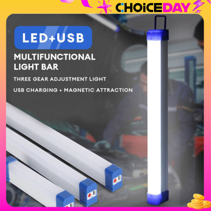 LED Tube Night Light Magnetic 17CM 32CM USB Rechargeable Emergency ...