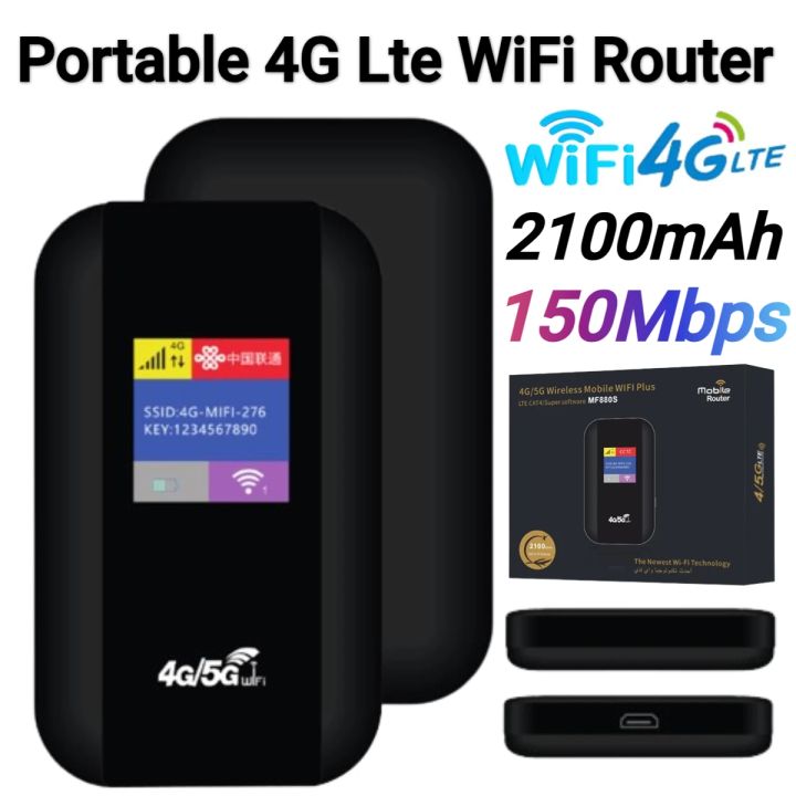 4G WIFI Router Card 4G LTE Wireless Router Mini Outdoor Hotspot Pocket Modem with Sim Card Slot ...