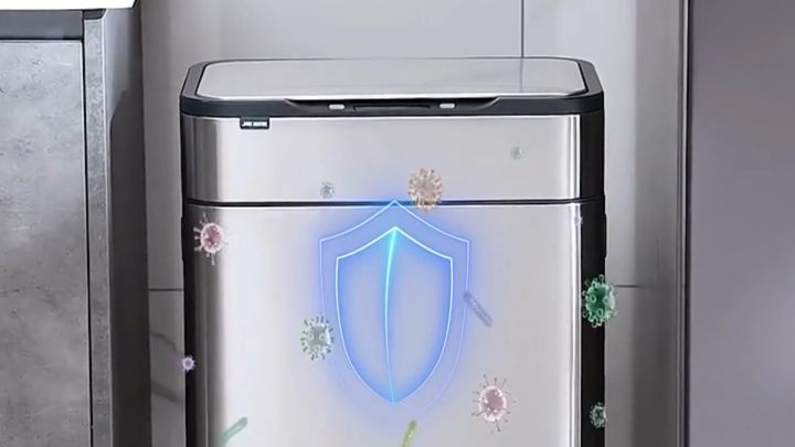 Yubin Kitchen Smart Sensor Waste Bin with legs Waterproof Sterilization ...