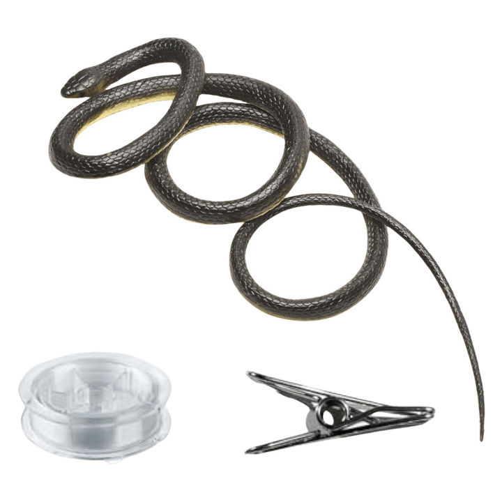 Fake Snake Toy with String and Clip Snake on A String Prank Props Fake ...