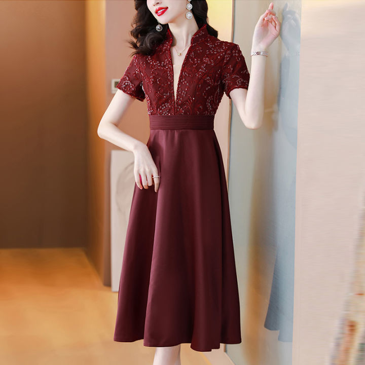 Wedding Elder Clothes Mothers' Wedding Dress 2024 New Arrival Mom Dress ...