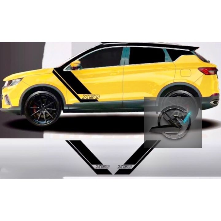 (Ready Stock) S596# PROTON X50 Side Car Body Sticker | Lazada