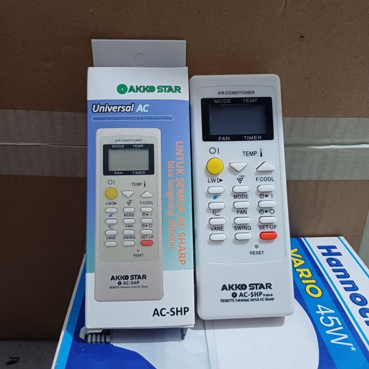 Remot AC Sharp Dari Akko Star Bisa langsung pakai Tanpa Setting Remote ...