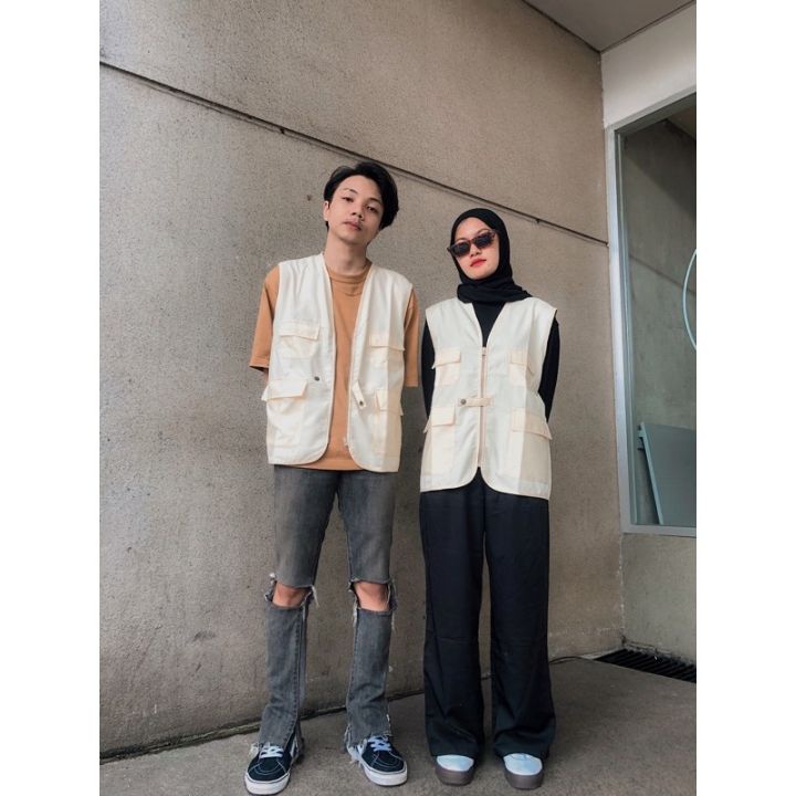 ROMPI HIJAB NAMI VEST AMERICAN DRILL | Lazada Indonesia