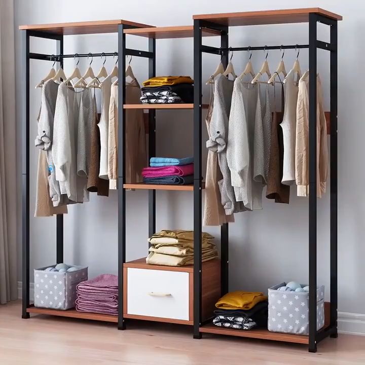 Clothes Hanging Rack Wooden Clothe Rack Coat Racks & Umbrella Stands ...