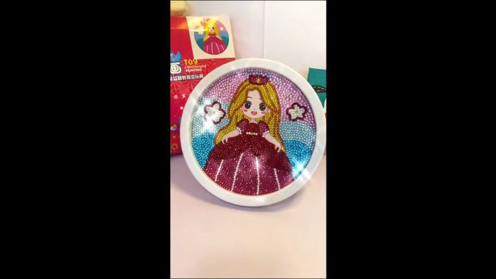 Kids diy toy Diamond Painting Set Diamond Sticker Round Frame Handmade ...