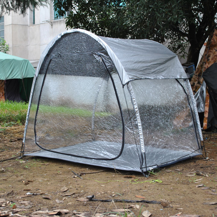 Add Raincover Transparent Tent,Enlarge Widen Sunshine Leisure Tent PVC ...