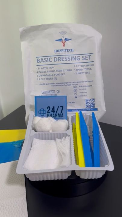 Sterile Basic Dressing Set - 3 Forceps Hospital Grade 医院级无菌敷料组-3钳 Set ...