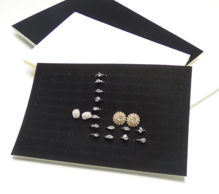 Velvet Jewelry Box Interior for Ring and Earring Display Sponge Pad DIY ...