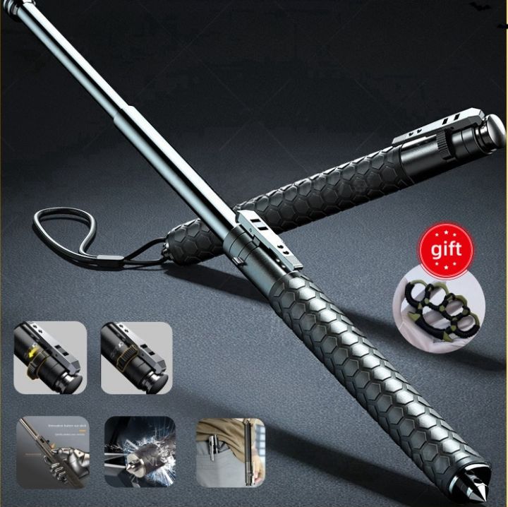 automatic adjustable expandable tactical stick titanium super hard ...