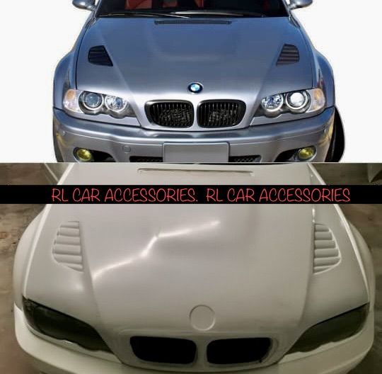 BMW E46 M3 VORSTEINER Front bonet hood bonnet cover air vent trim ...