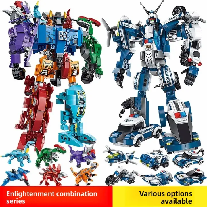 Robot Combining Building Blocks Toy for Boys Educational Assembly Small ...