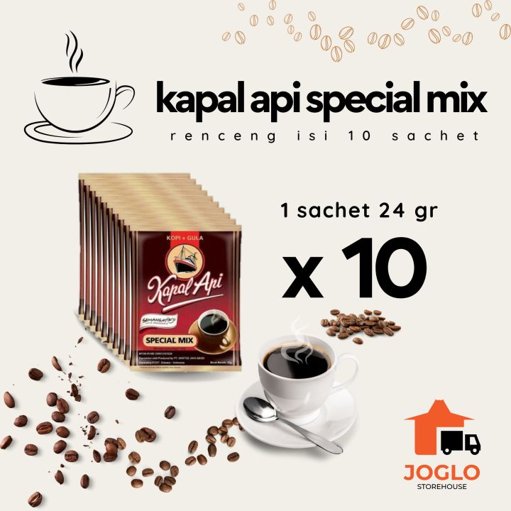 KAPAL API SPESIAL MIX 24gr X 10 Sachet | Lazada Indonesia