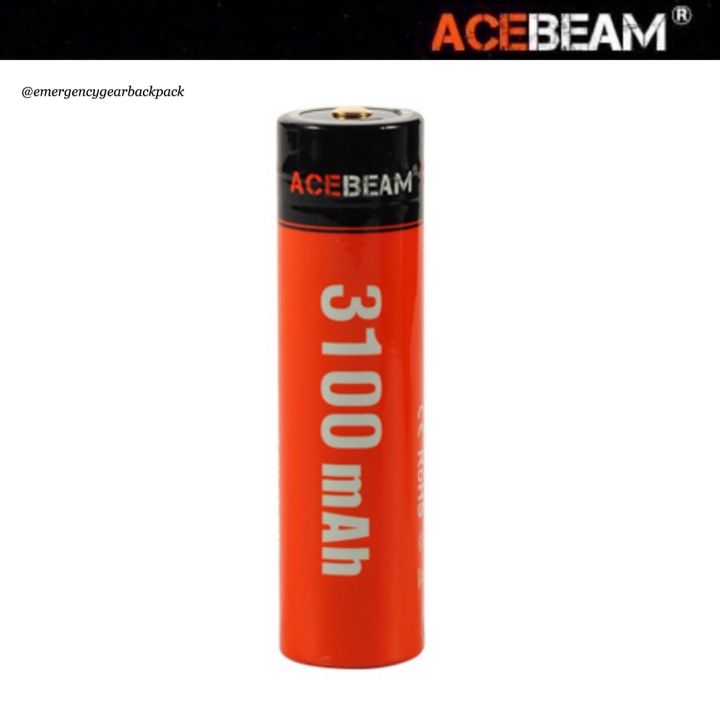 ACEBEAM LIR18650 3100mAh 3.6V 20A High-drain Li-ion Rechargeable ...
