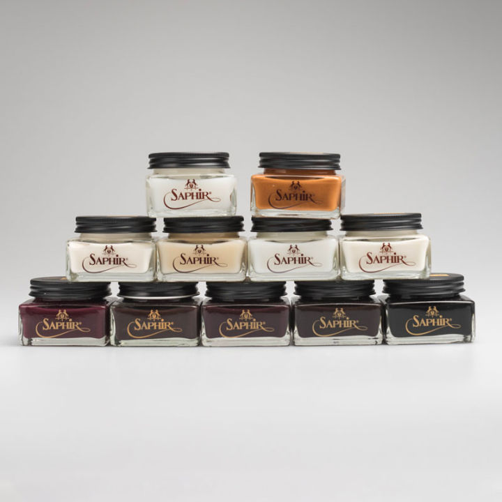 Saphir Creme1925 French Black Gold Leather Care Cream Shoe Oil Leather ...